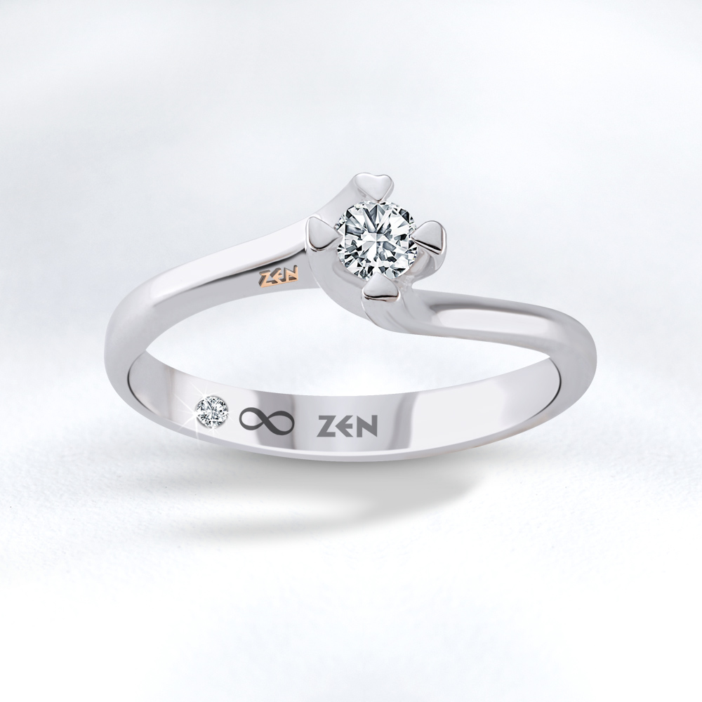 0,12 Karat Forevermark Tektaş Pırlanta Yüzük - 3001125558 / ZEN Pırlanta